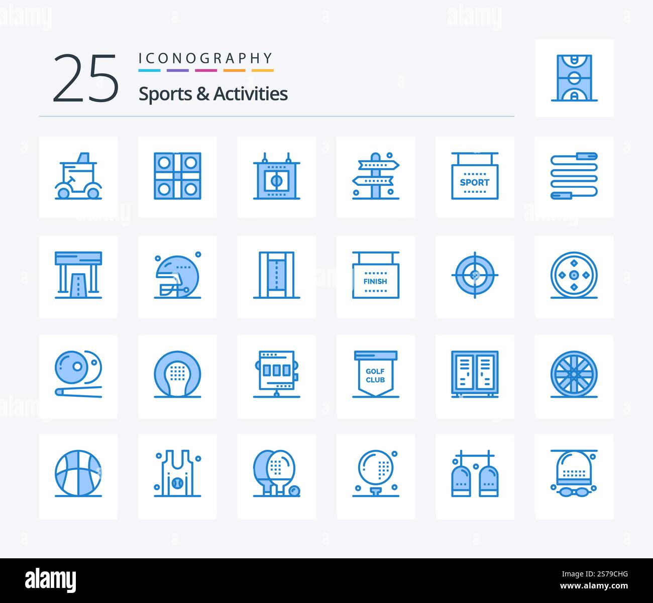 Sports & Activities 25 Blue Color icon pack including recreation ...