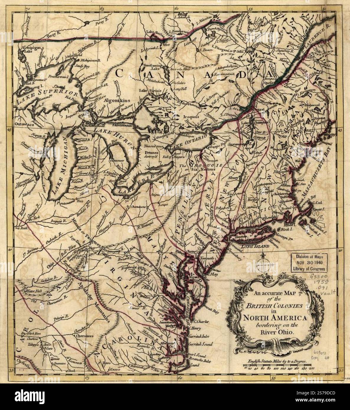 An accurate map of the British colonies in North America bordering on ...