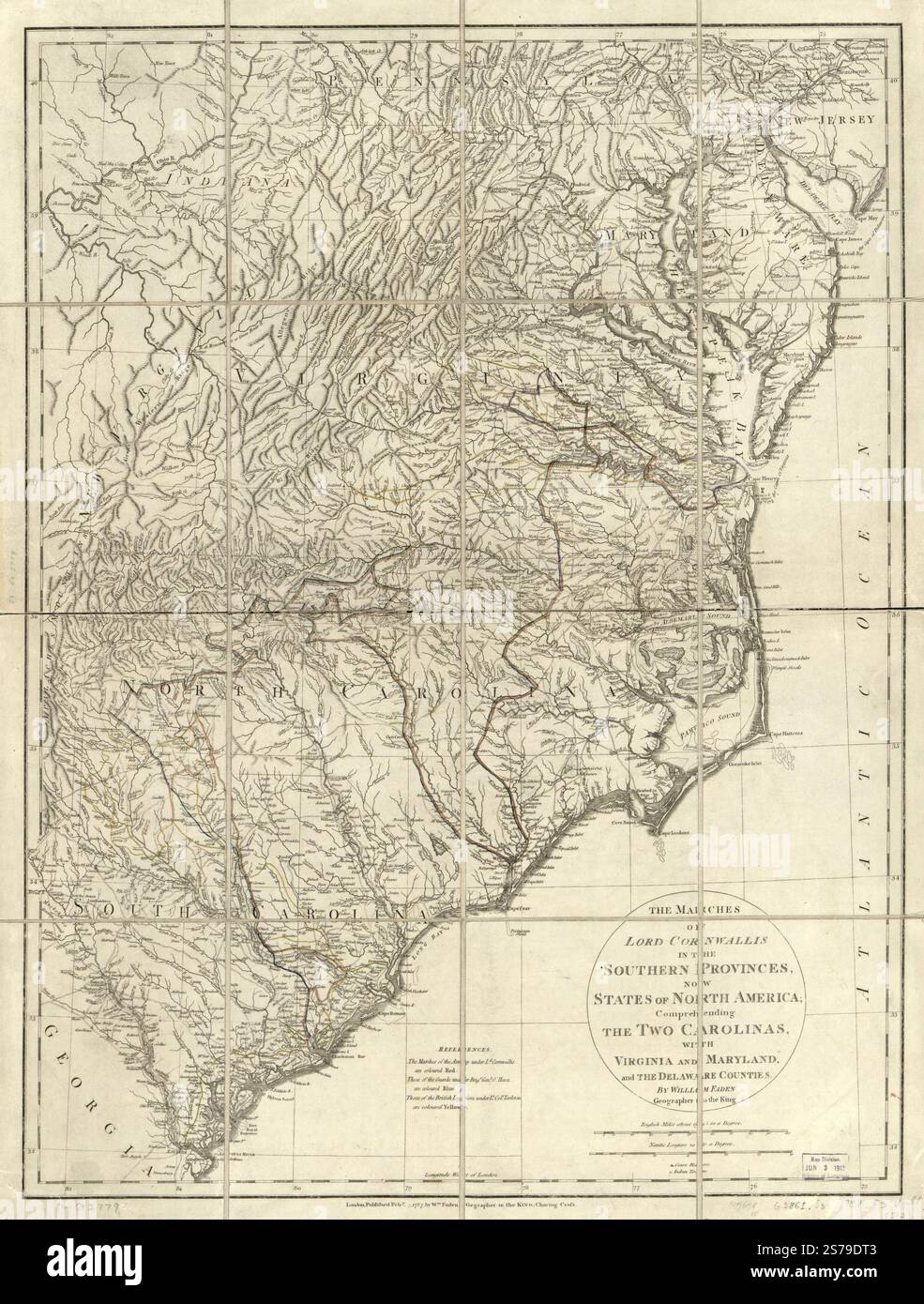 The marches of Lord Cornwallis in the Southern Provinces, now States of ...