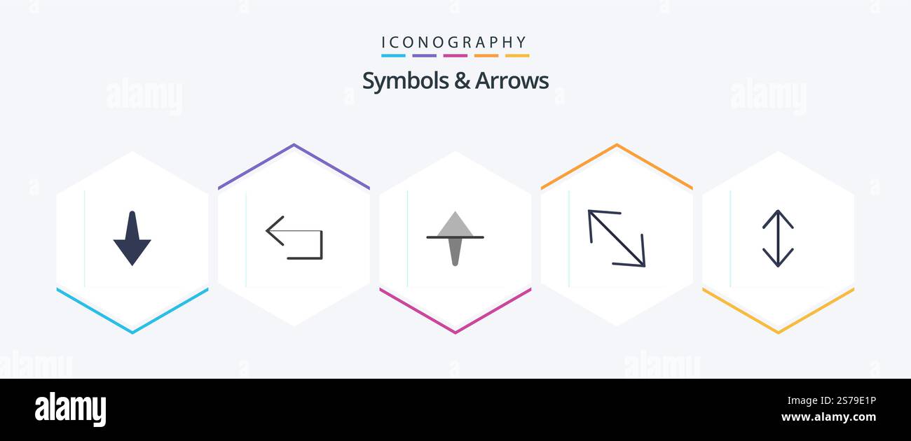 Symbols and Arrows 25 Flat icon pack including . . up. scale. arrow ...