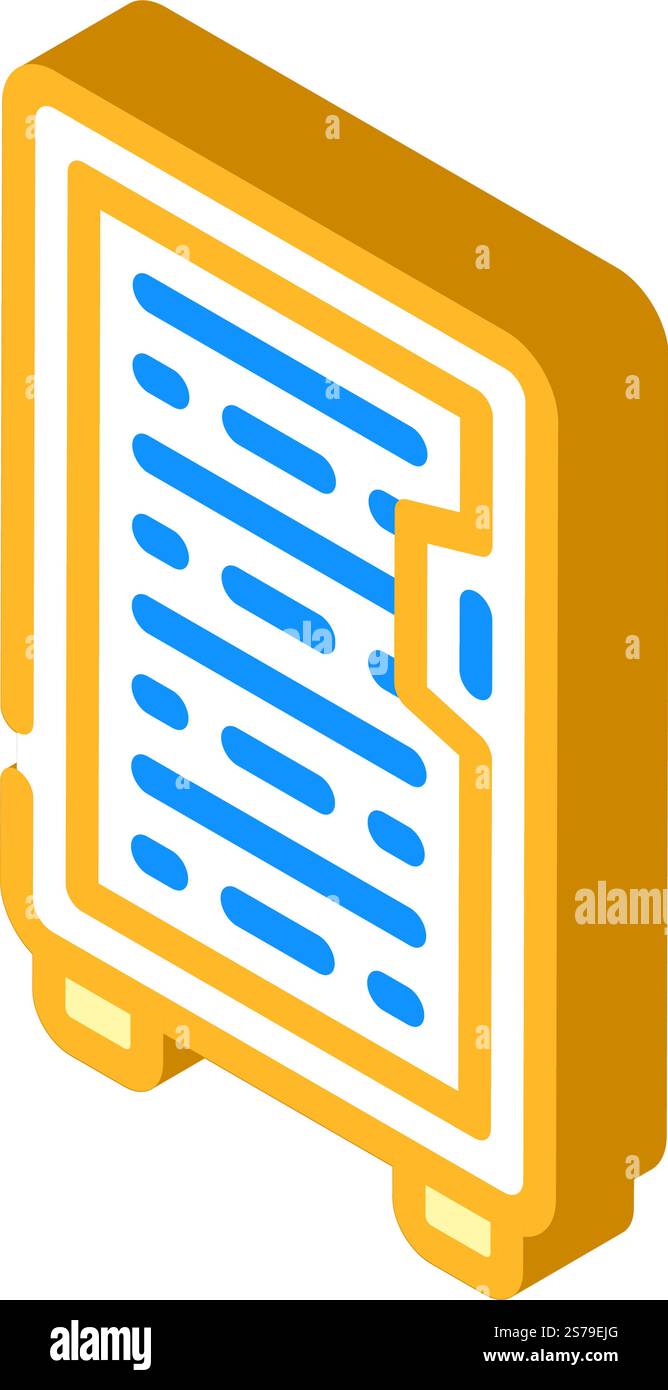 food dehydrator isometric icon vector. food dehydrator sign. isolated ...