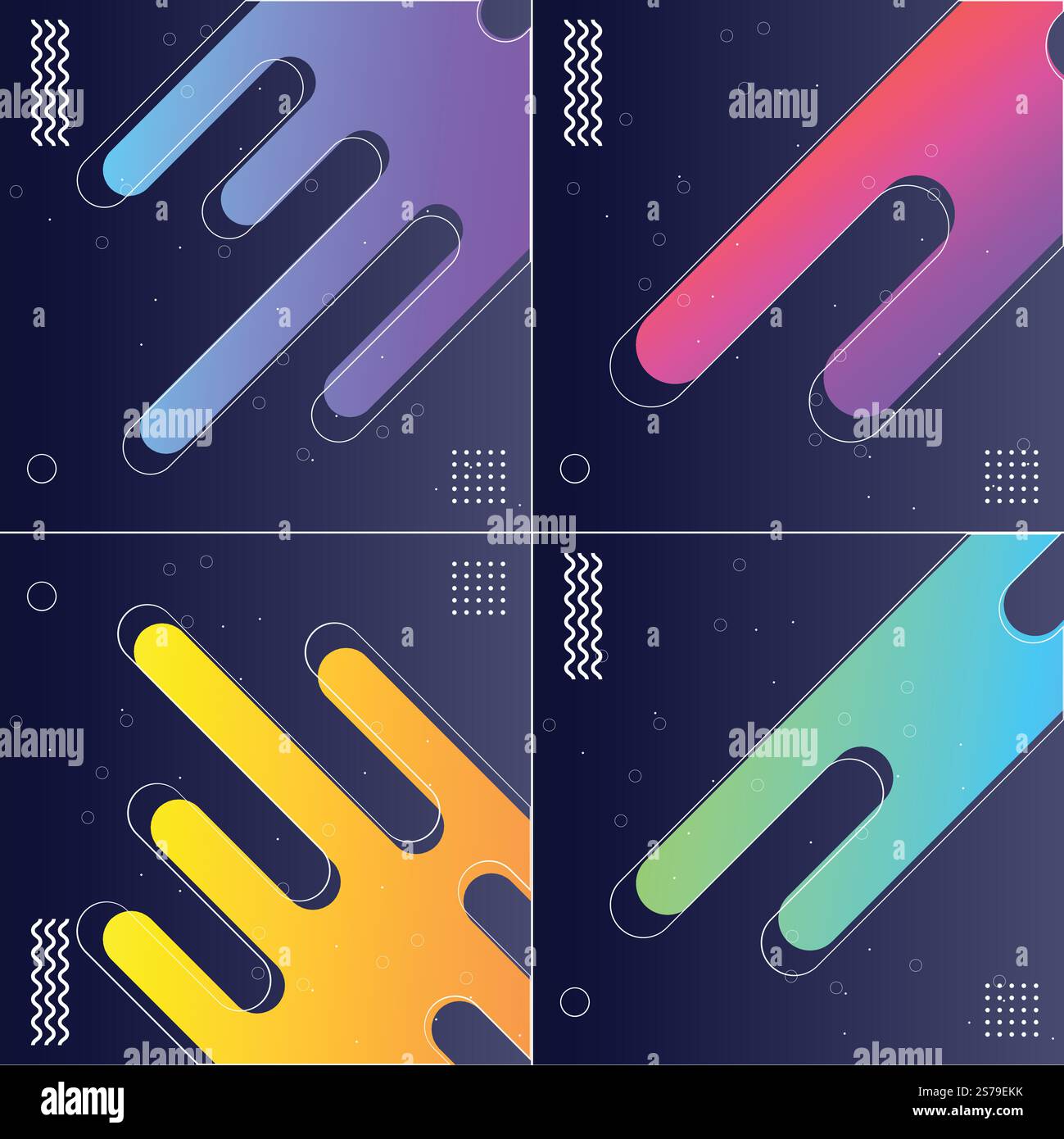 Abstract Designs in Color: Vector Illustrations Stock Vector Image ...