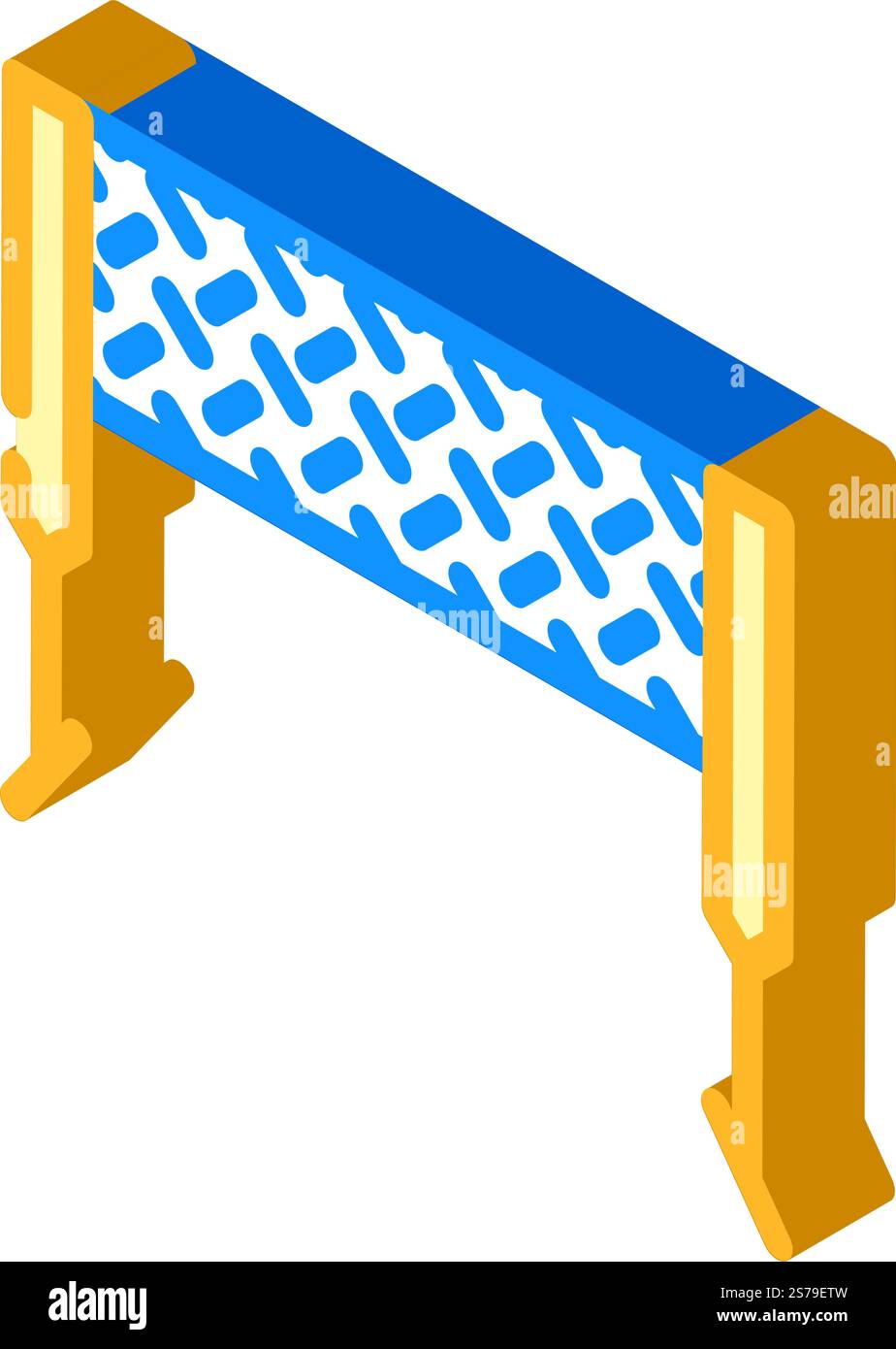 badminton net isometric icon vector. badminton net sign. isolated ...