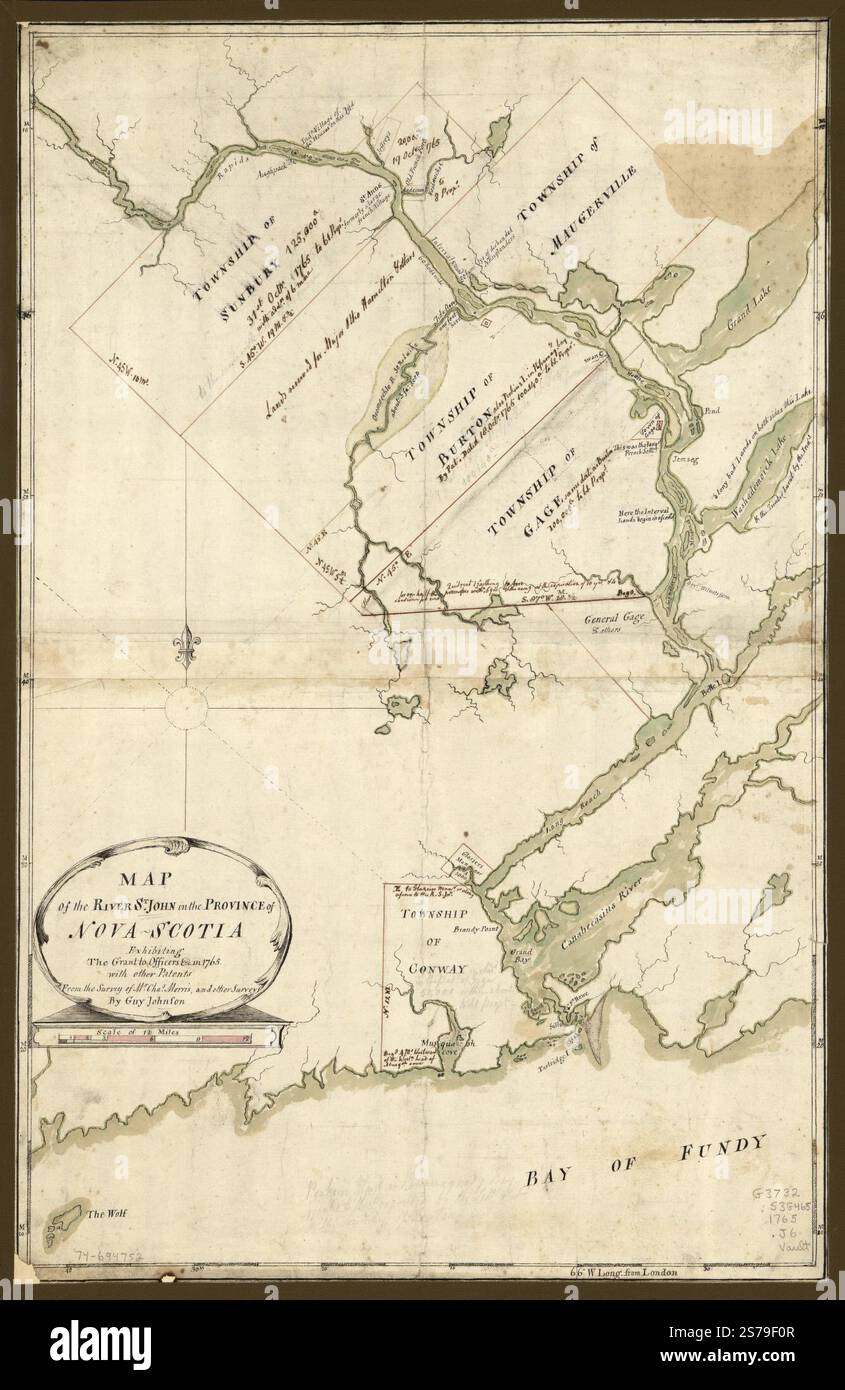 Map of the River St. John in the Province of Nova Scotia, exhibiting ...