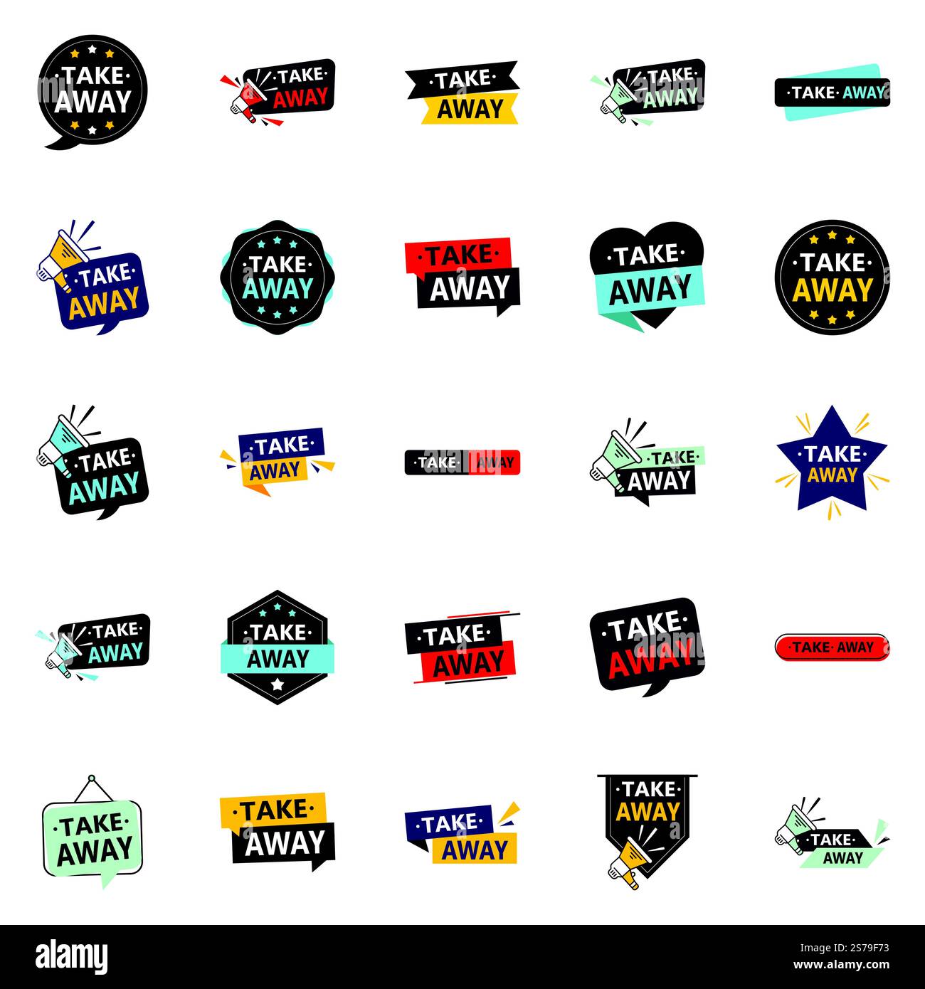 The Take Away Vector Pack 25 Impactful Designs for Food Outlets and ...