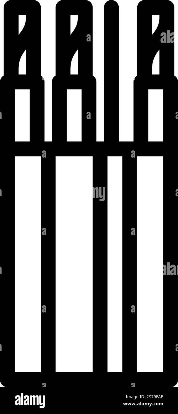uf underground feeder cable line icon vector. uf underground feeder ...