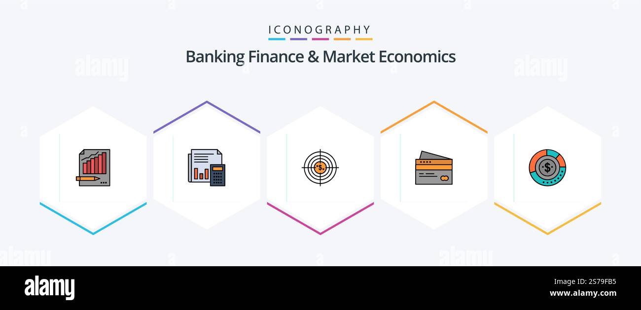 Banking Finance And Market Economics 25 FilledLine icon pack including ...
