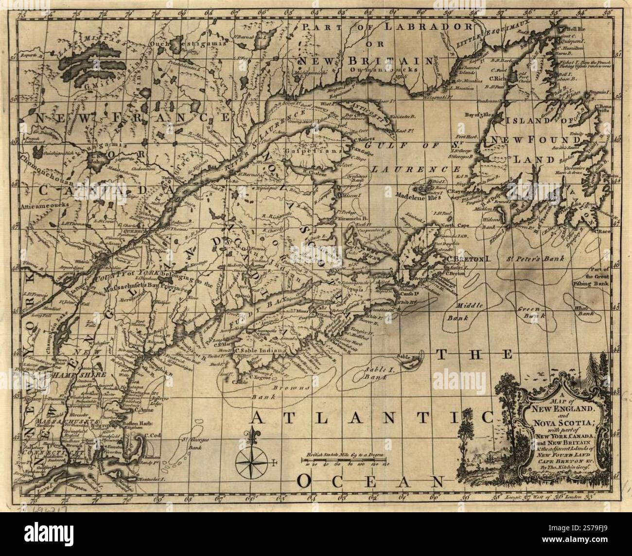 A map of New England, and Nova Scotia; with part of New York, Canada ...