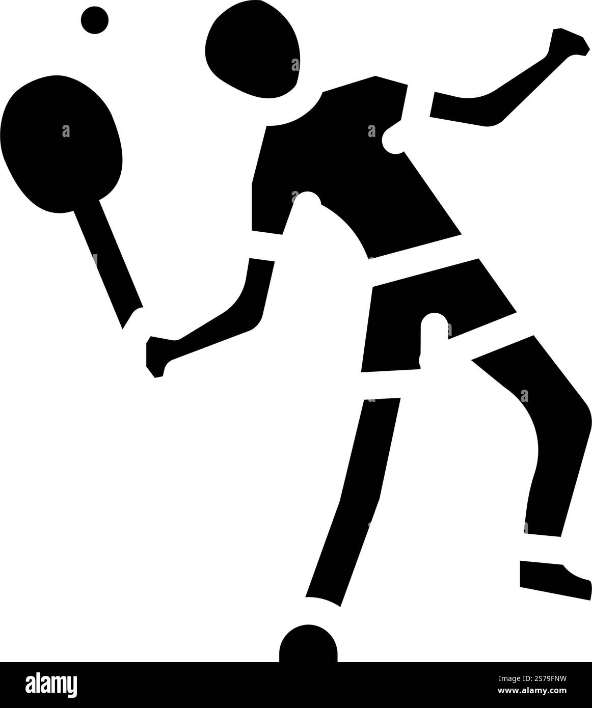 game badminton glyph icon vector. game badminton sign. isolated symbol ...