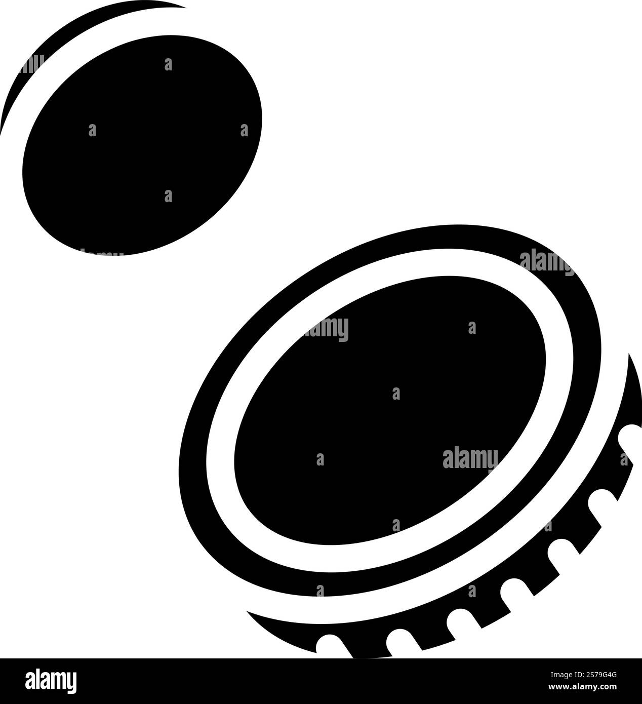 falling gold coin glyph icon vector. falling gold coin sign. isolated ...