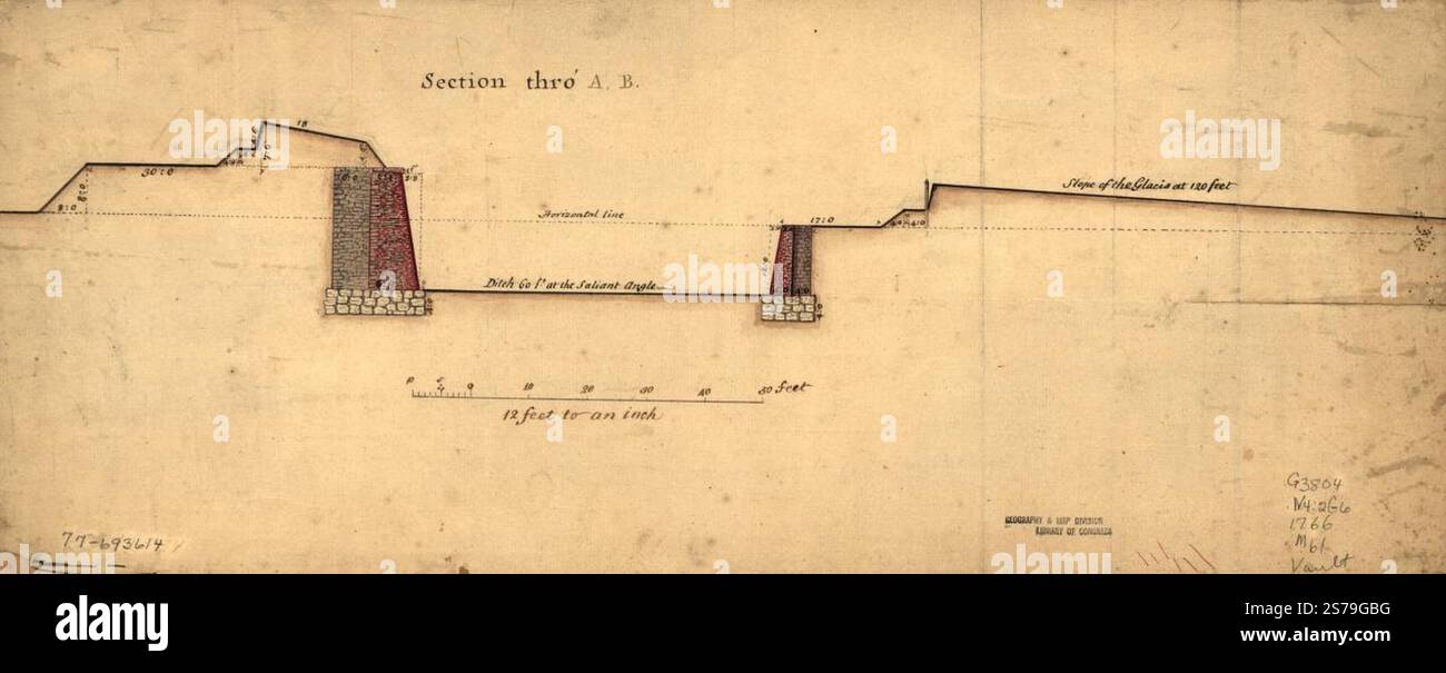 Designs for fortifying Governors Island near New York. 1766 by ...