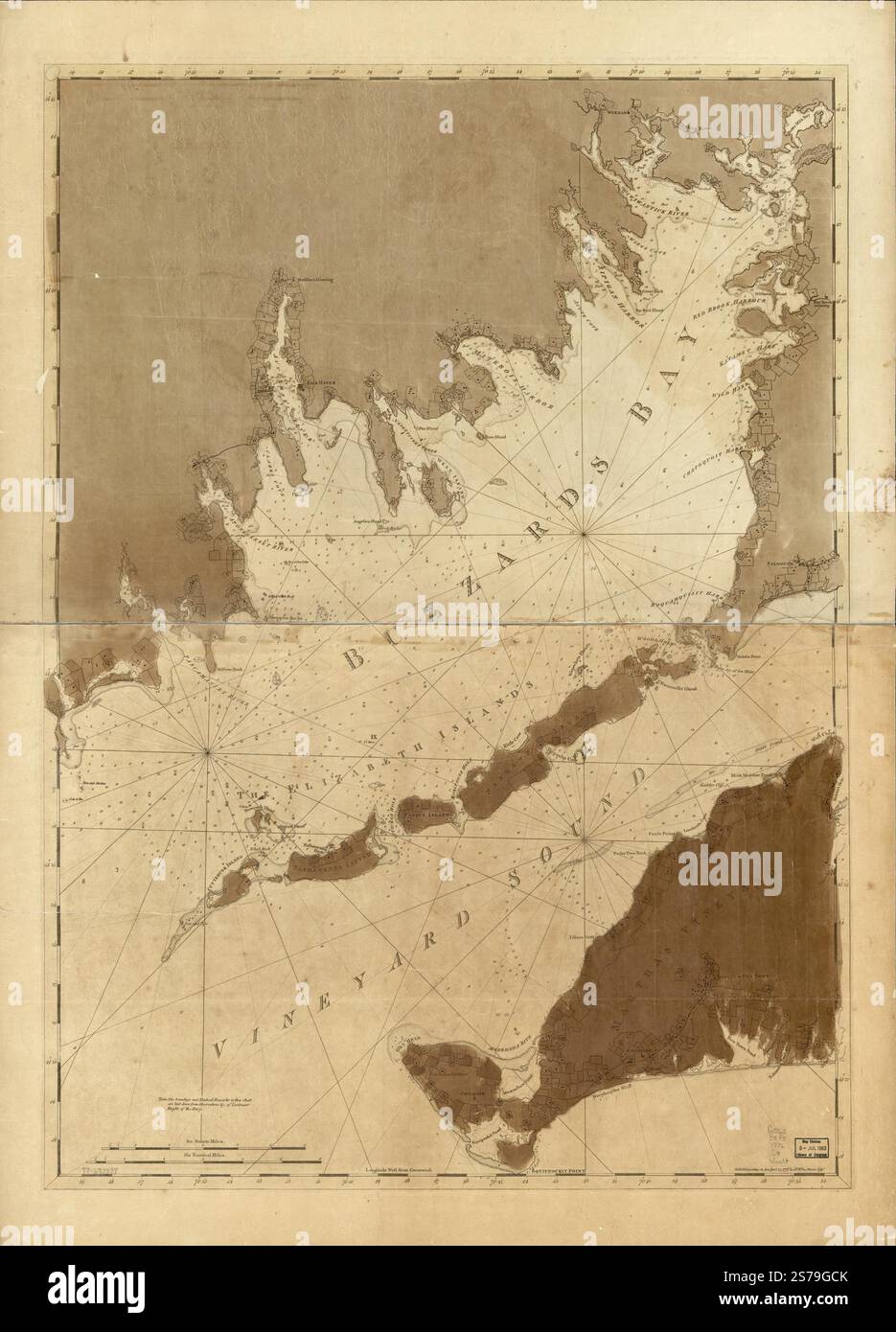[Chart of Buzzards Bay and Vineyard Sound 1776 by Des Barres Joseph F ...