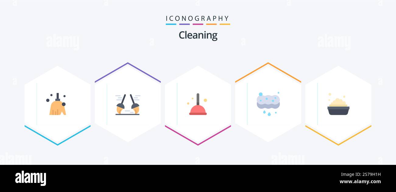 Cleaning 25 Flat icon pack including . . clean. washing. bowl Stock ...