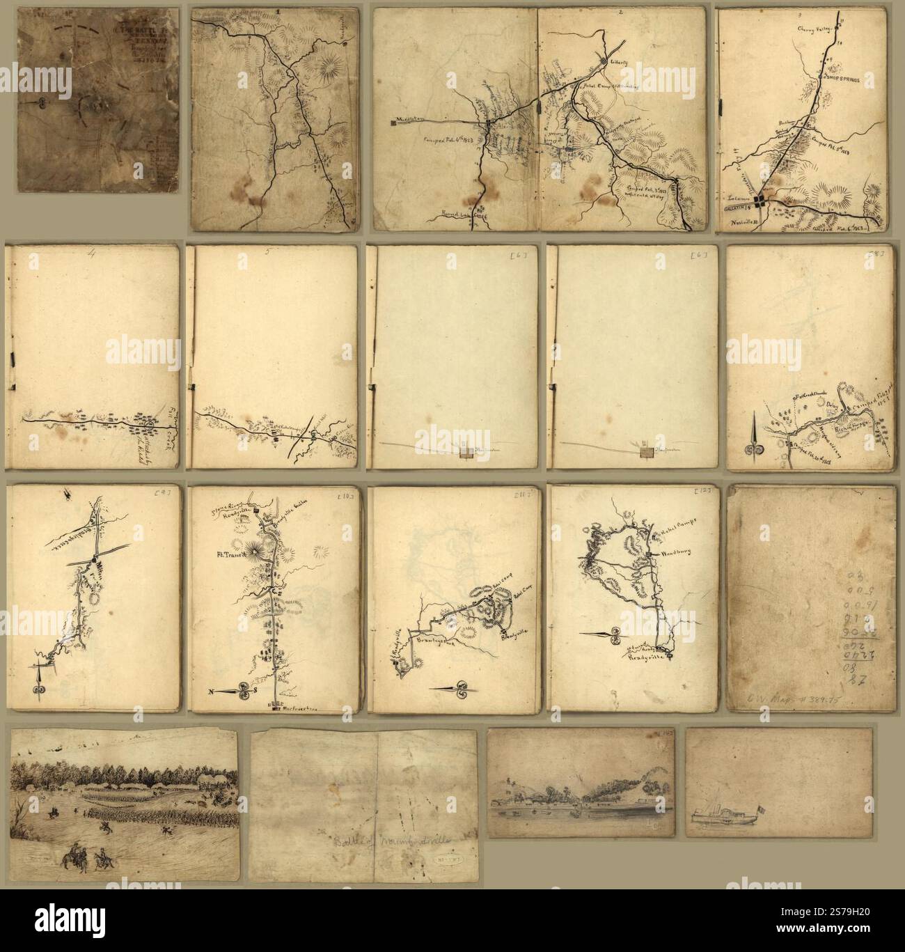 [Civil War sketch book : Tennessee and Kentucky 1862 by Brooks Alfred F ...