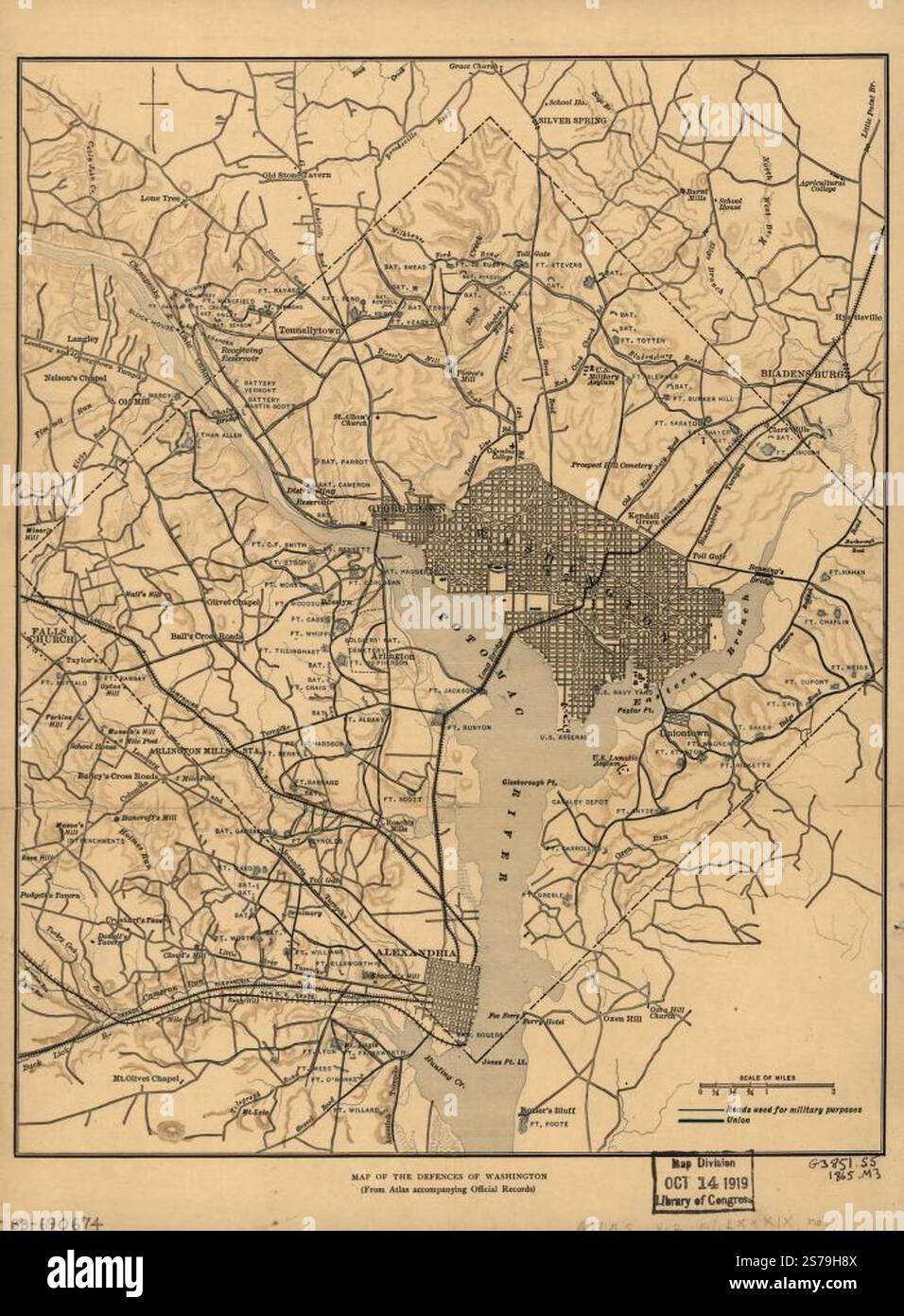 Washington metropolitan area map hi-res stock photography and images ...