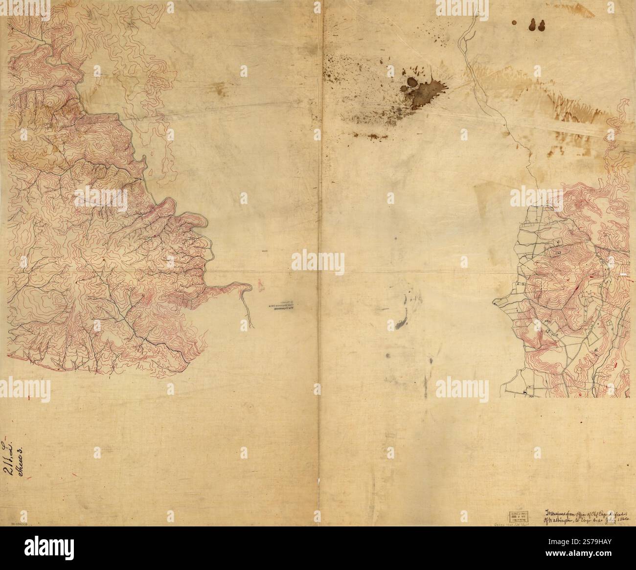 [Topographical map of part of Washington D.C.] 1861 by United States ...