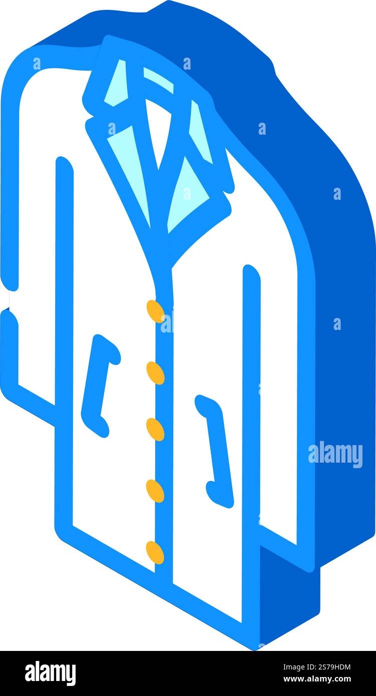 lab outerwear male isometric icon vector. lab outerwear male sign ...