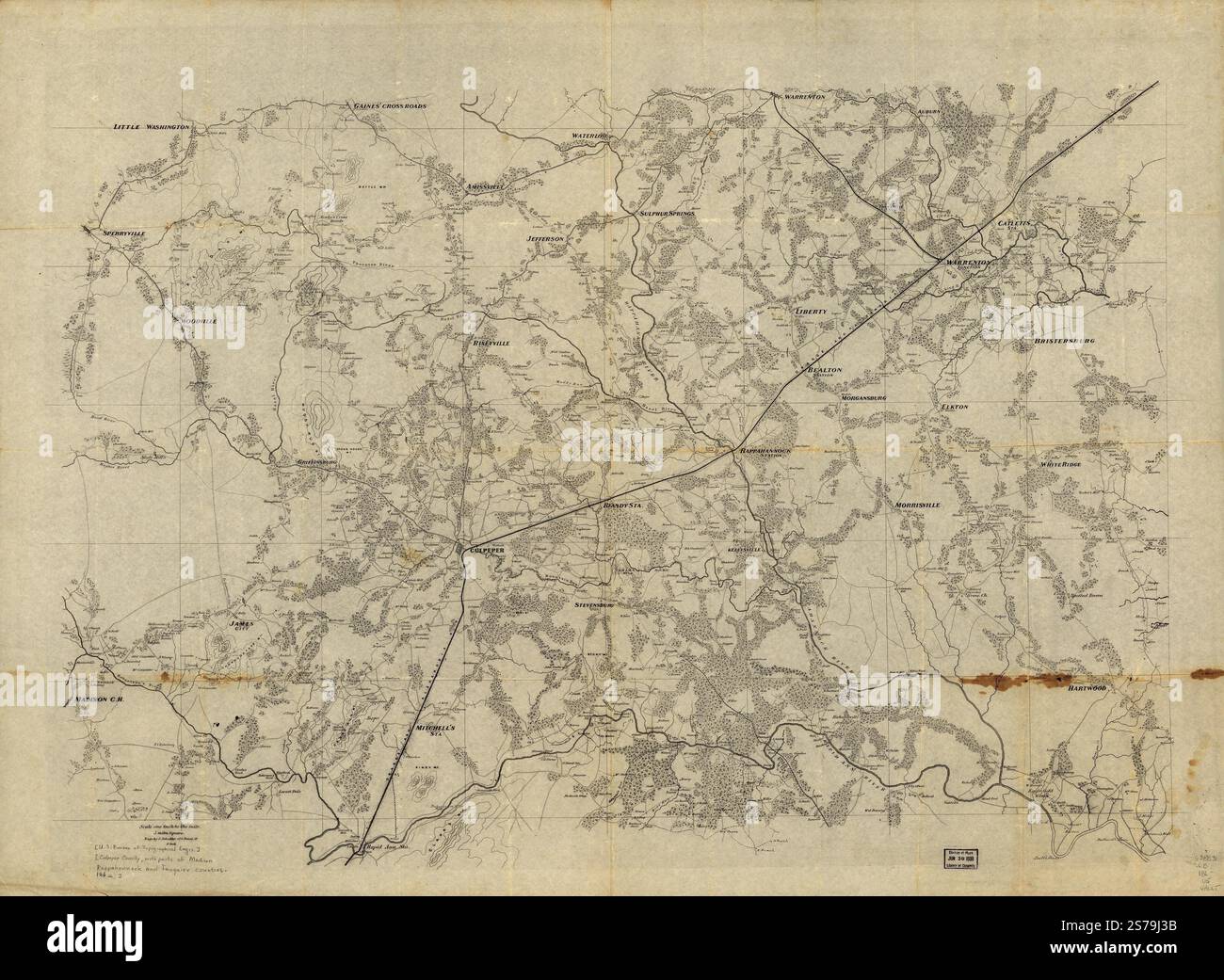 Culpeper county map hi-res stock photography and images - Alamy