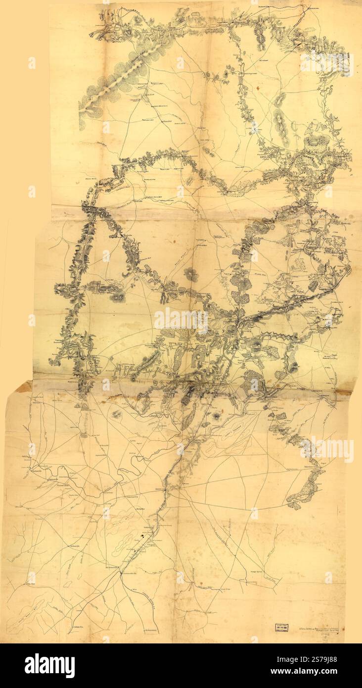 [Map of Culpeper County and parts of the counties of Warren ...