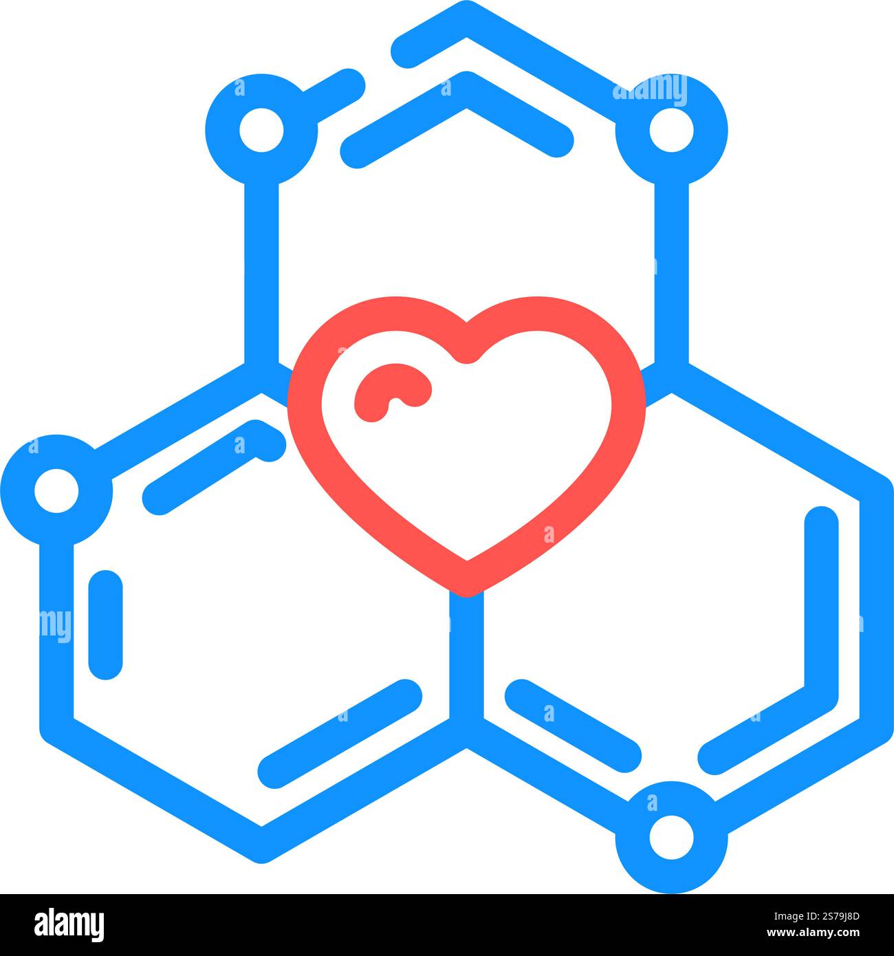 Health molecular structure color Cut Out Stock Images & Pictures - Alamy