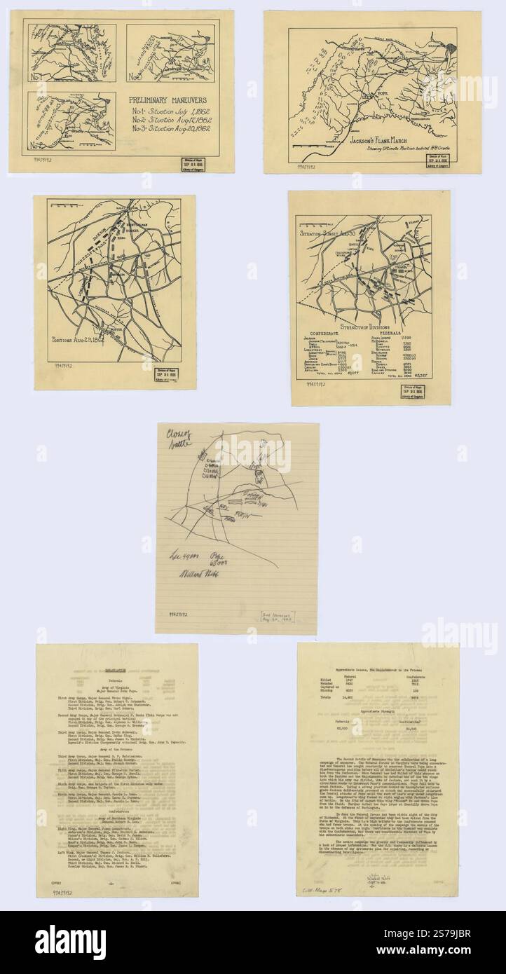 [Second Manassas campaign. July 1-Aug. 30, 1862]. 1862 by Webb Willard ...