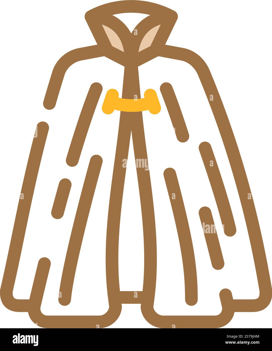 cloak outerwear male color icon vector. cloak outerwear male sign ...