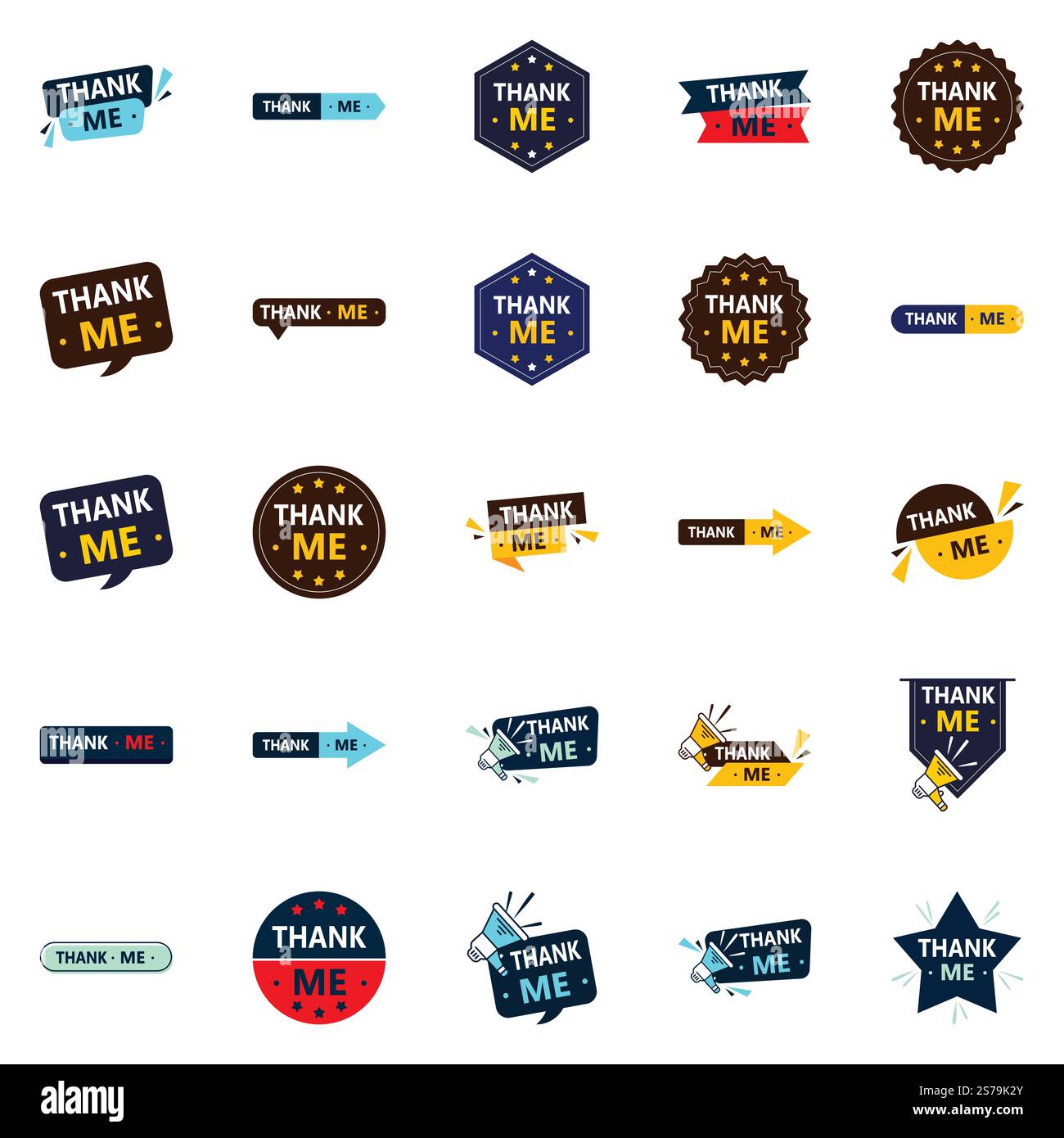 25 Diverse Thank Me Banners to Show Your Appreciation Stock Vector Image & Art - Alamy