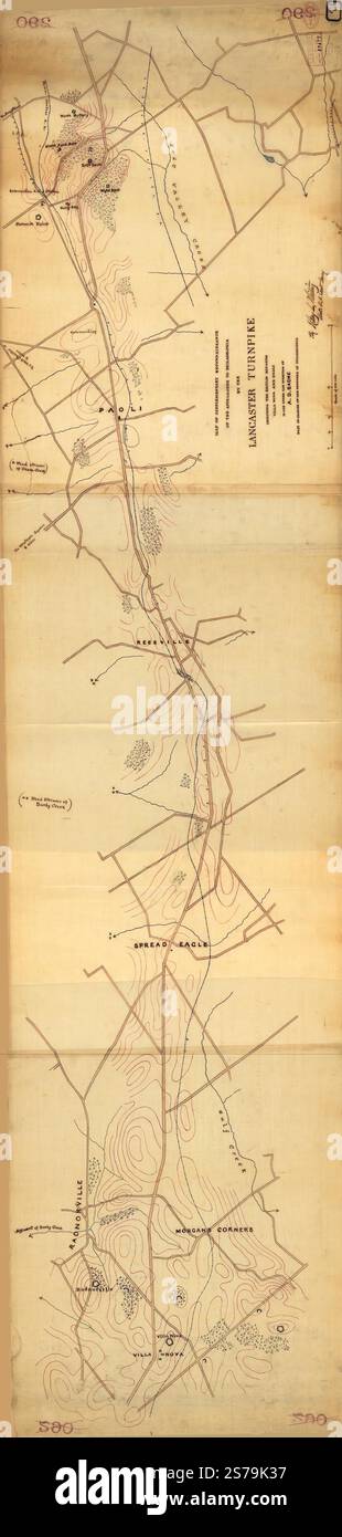 Map of supplementary reconnaissance of the approaches to Philadelphia ...