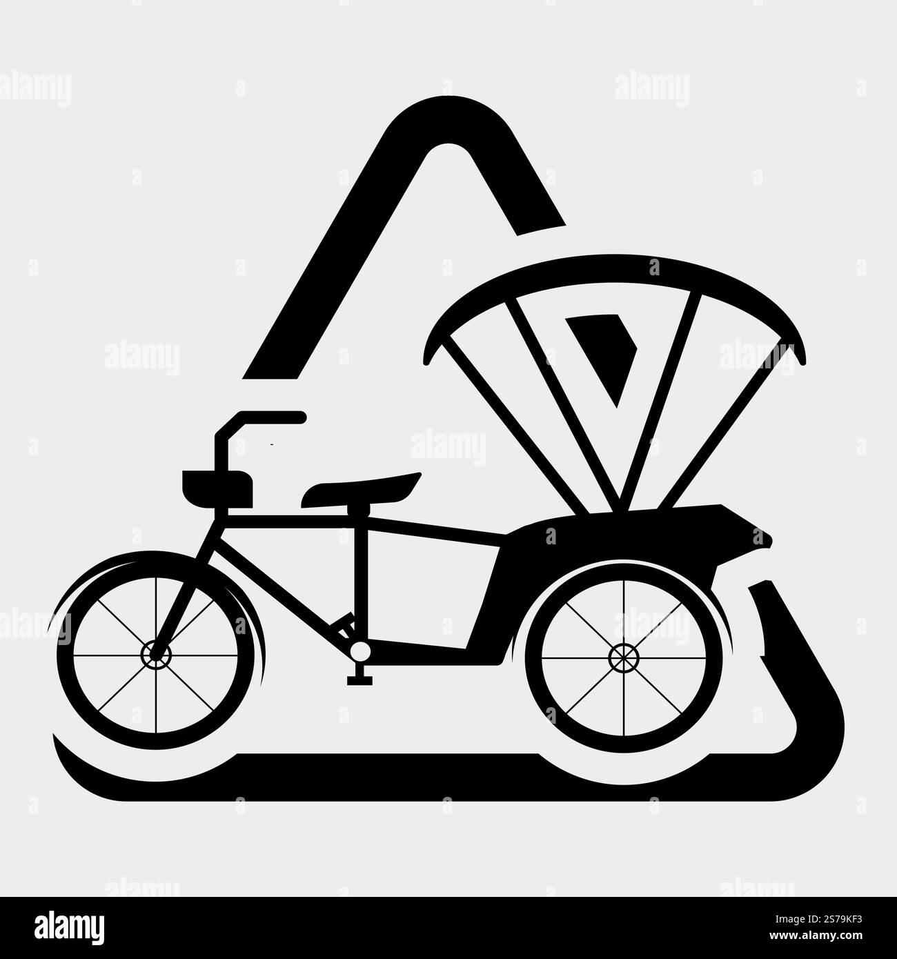 Beware Tricycle Symbol Sign Isolate On White Background,Vector ...