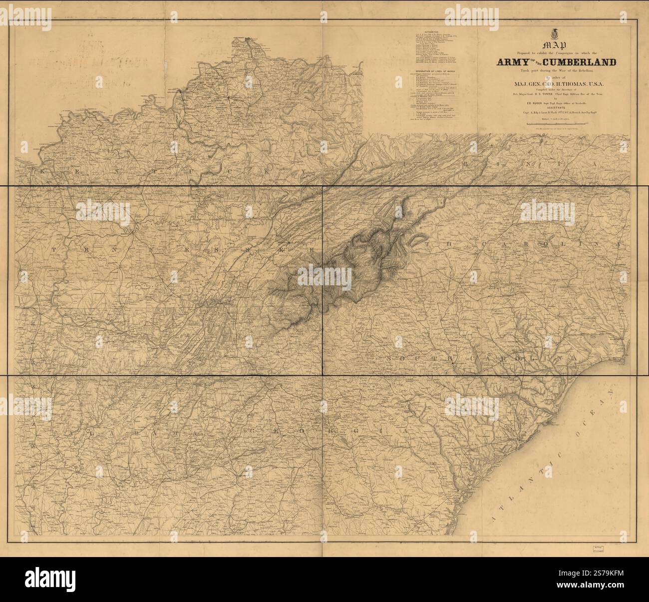 Map prepared to exhibit the campaigns in which the Army of the ...