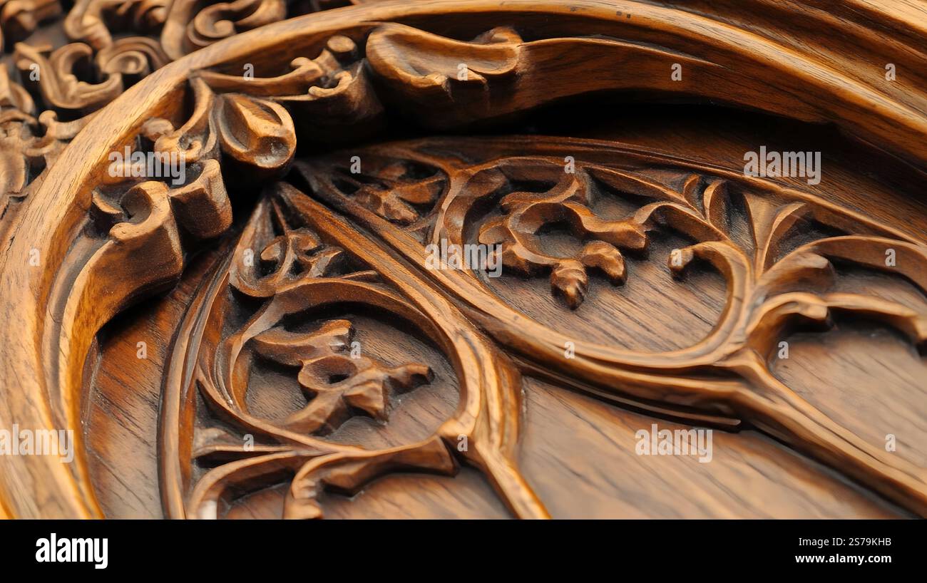 Exquisite Gothic-Inspired Wood Carving with Intricate Arched Designs ...