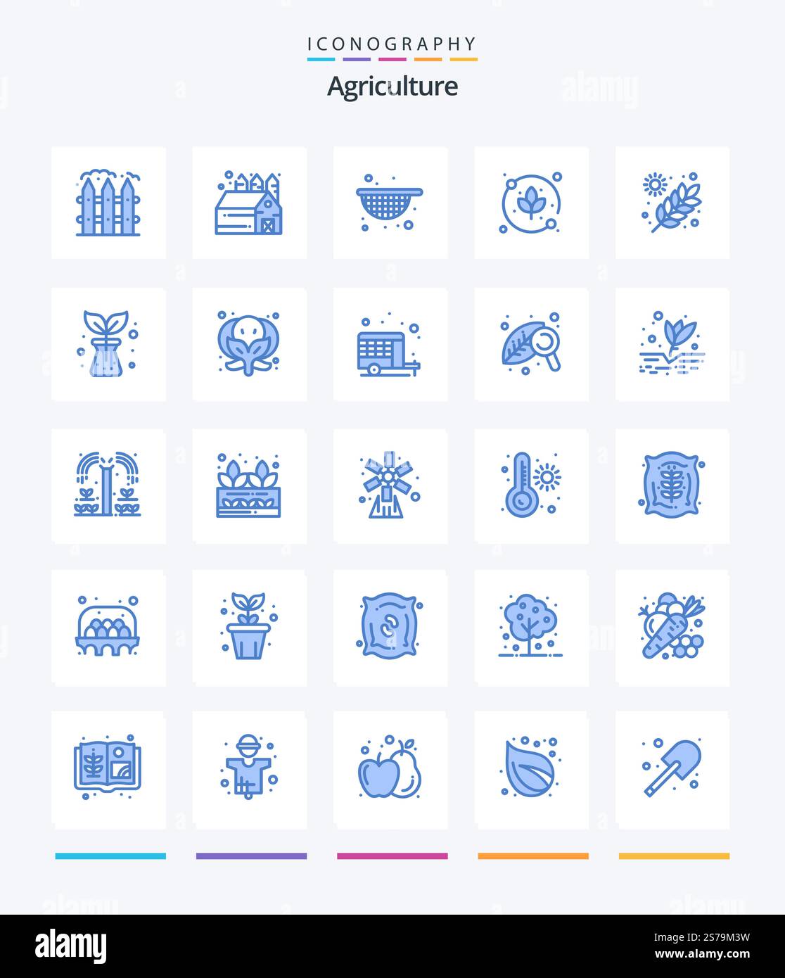 Creative Agriculture 25 Blue icon pack Such As agriculture. garden ...