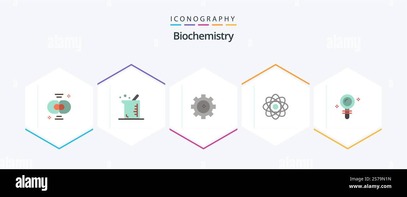 Biochemistry 25 Flat icon pack including lab. laboratory. chemistry ...