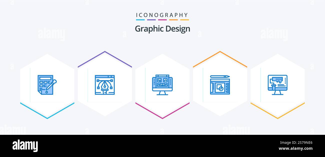 Graphic Design 25 Blue icon pack including design. success. gallery ...