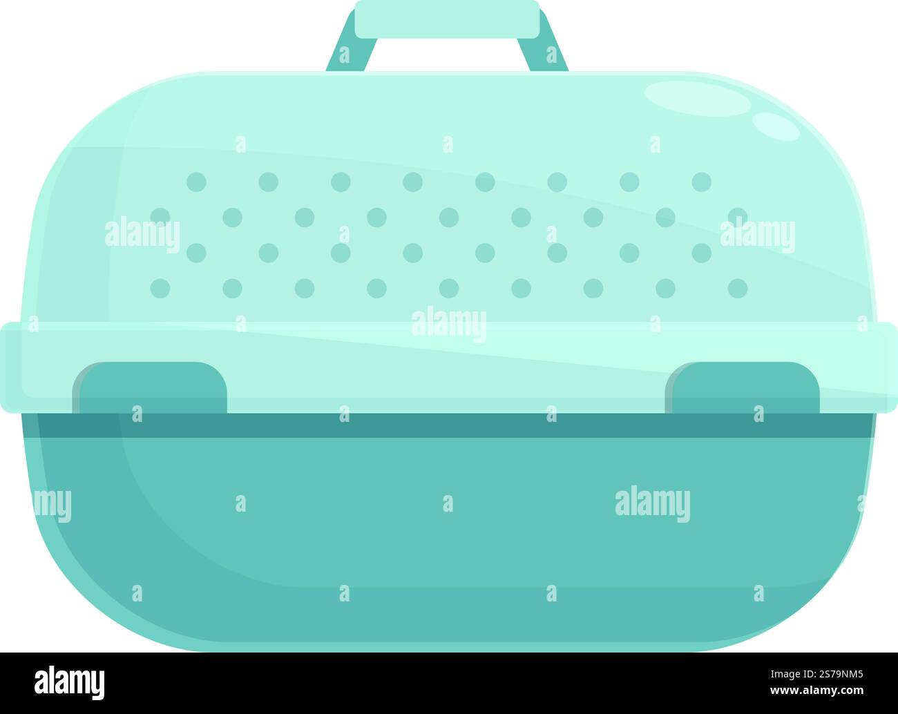 Plastic box icon cartoon vector. Pet cage. Carry transport. Plastic box ...