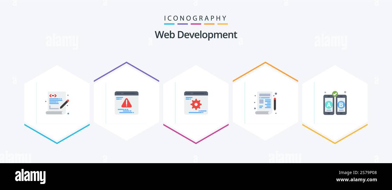 Web Development 25 Flat icon pack including mobile. development ...