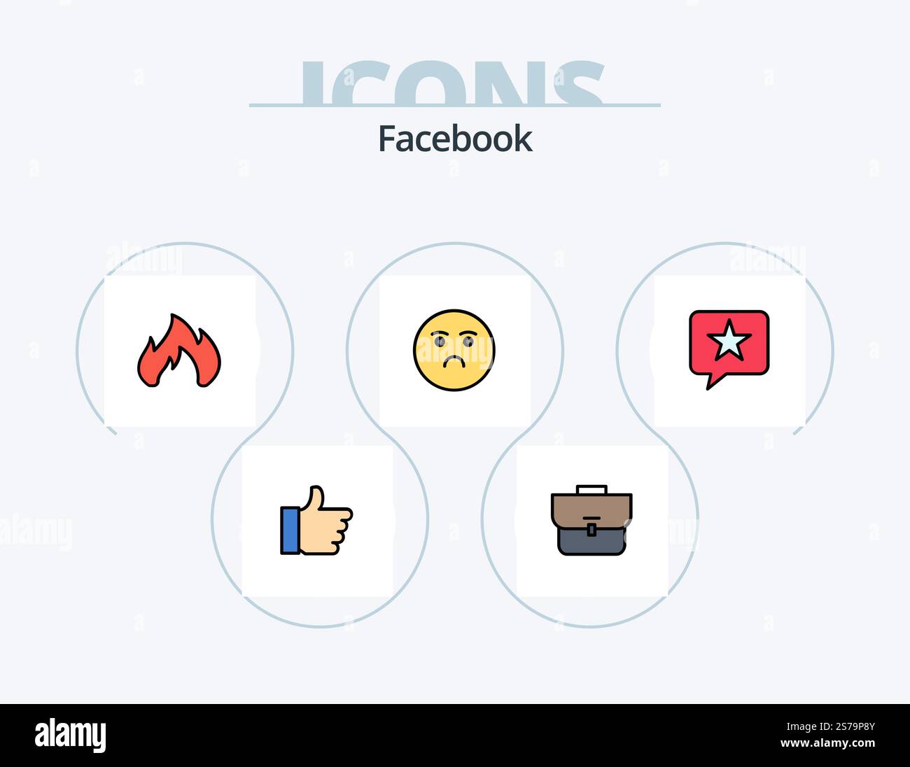 Facebook Line Filled Icon Pack 5 Icon Design. mark. cack. friends ...