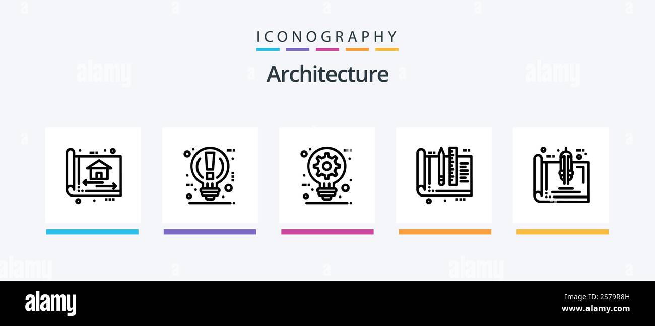 Architecture Line 5 Icon Pack Including idea. wall. building ...