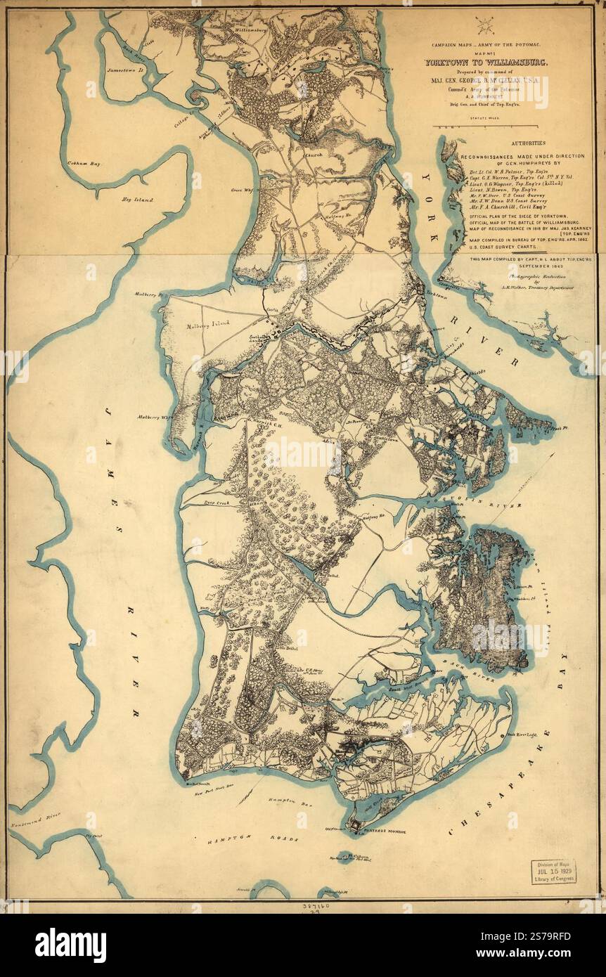 Battle of yorktown map hi-res stock photography and images - Alamy