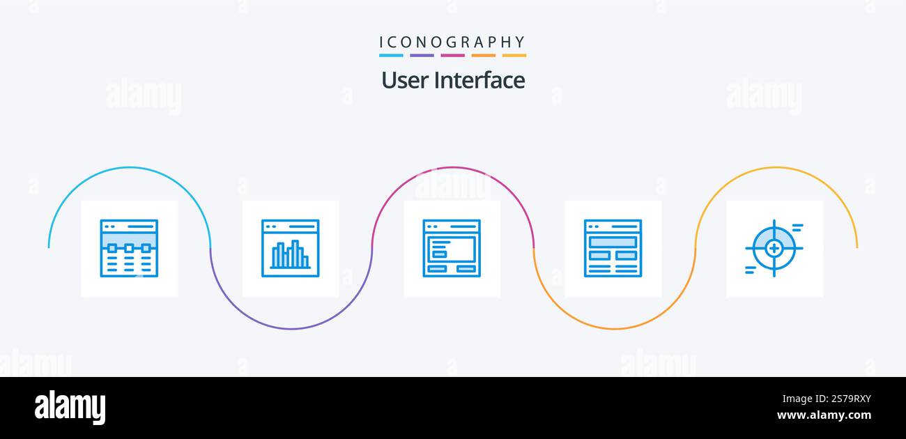 User Interface Blue 5 Icon Pack Including hero. communication ...