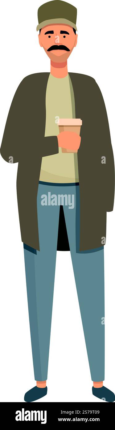 Poor worker icon cartoon vector. Money crisis. Food refugee. Poor ...