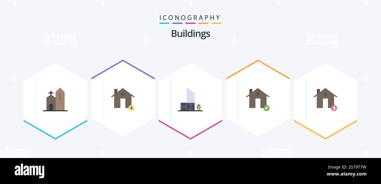 Buildings 25 Flat icon pack including complete. buildings. estate ...