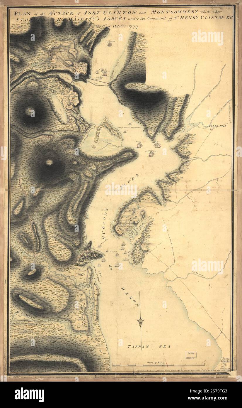 Plan of the attack of Fort Clinton and Montgomery which where [sic ...