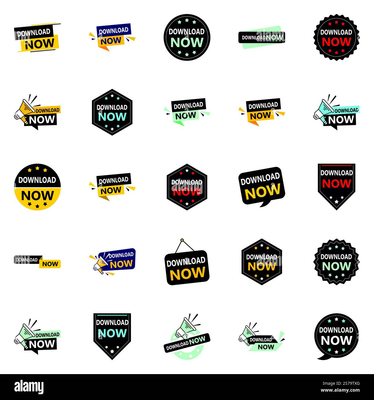 Download now set 25 different designs to choose from Stock Vector Image ...