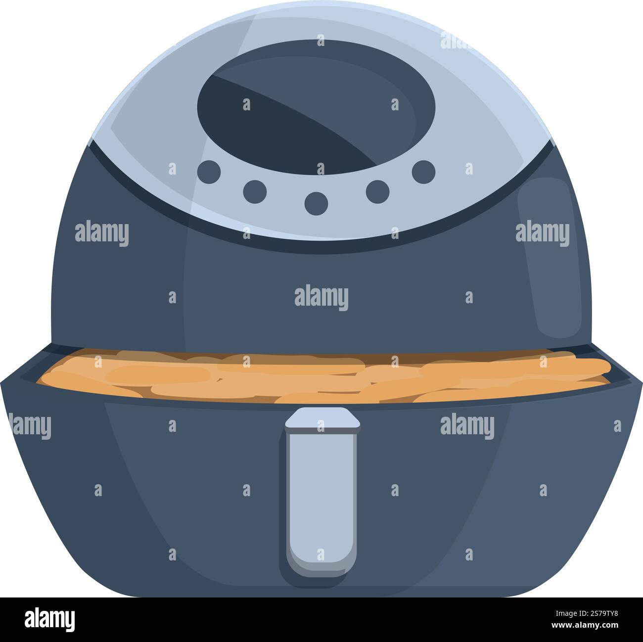 Kitchen air fryer icon cartoon vector. Cook food. Hot meal. Kitchen air ...