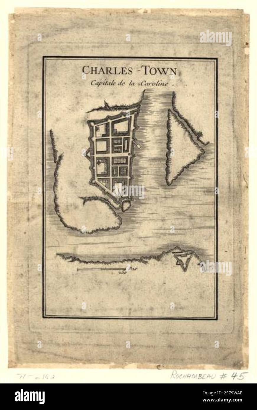 Charles town map south carolina hi-res stock photography and images - Alamy