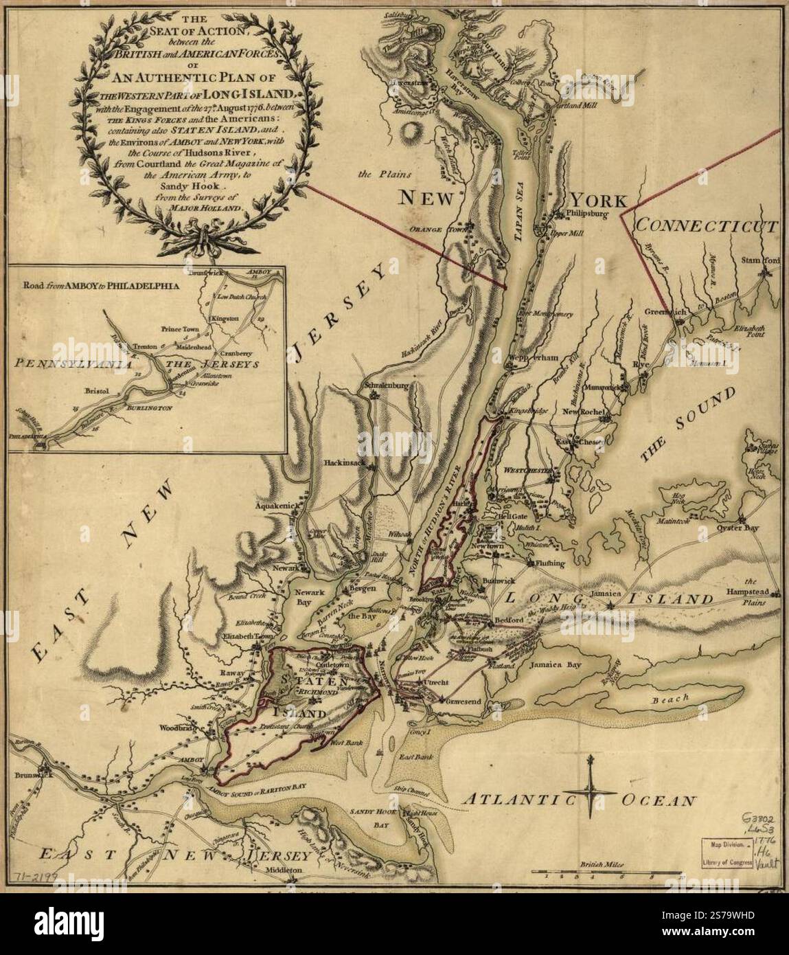 The seat of action, between the British and American forces; or, An ...