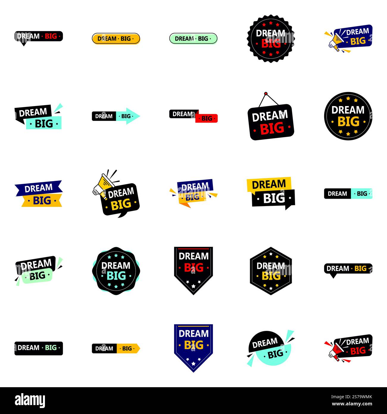 25 Versatile Vector Images for Achieving Your Dreams and Goals Stock ...