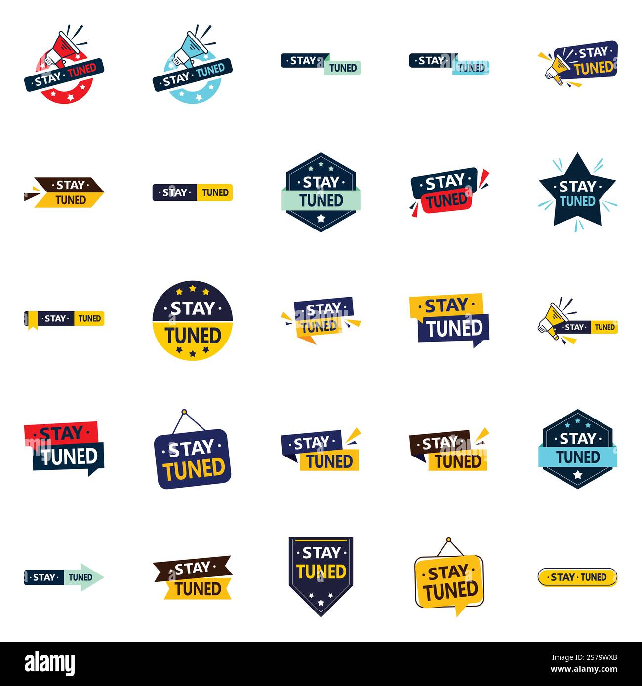 Stay Tuned 25 Dynamic Vector Designs to keep your audience engaged ...