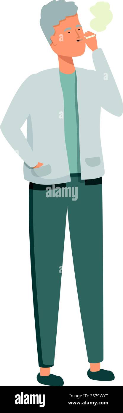 Poverty man smoking icon cartoon vector. Poor people. Refugee parent ...